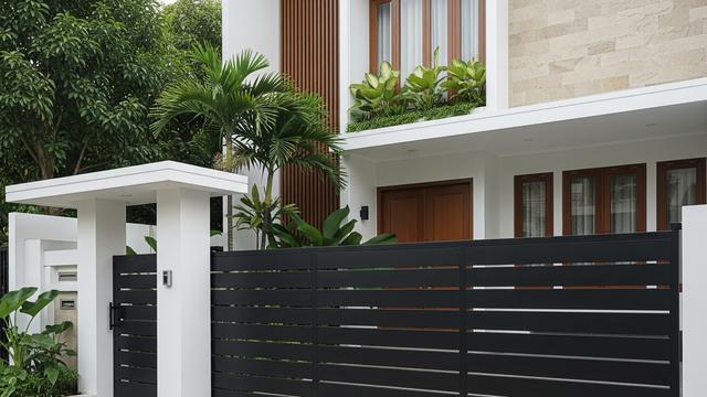 7 Model Pagar Besi dengan Powder Coating untuk Rumah Minimalis Tahan ...