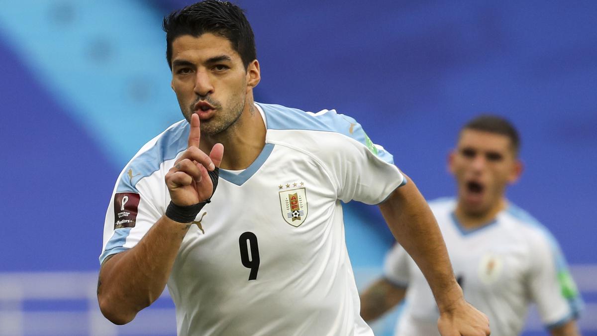 FOTO: Uruguay Hajar Kolombia di Kualifikasi Piala Dunia - Foto Liputan6.com