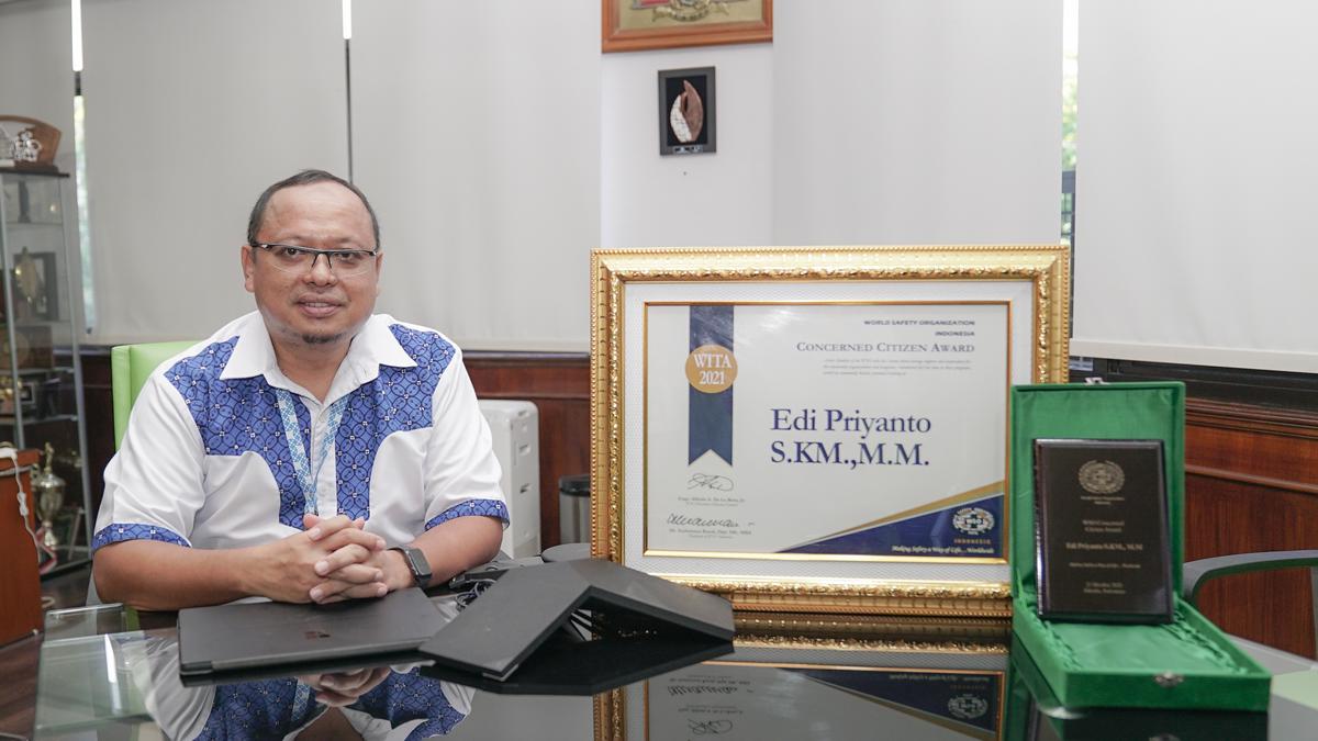 Edi Priyanto Terima Penghargaan WSO Concerned Citizen Award