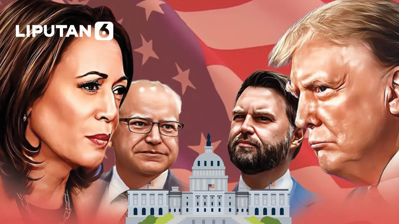 Infografis Kamala Harris Vs Donald Trump di Pilpres AS 2024 dan ...