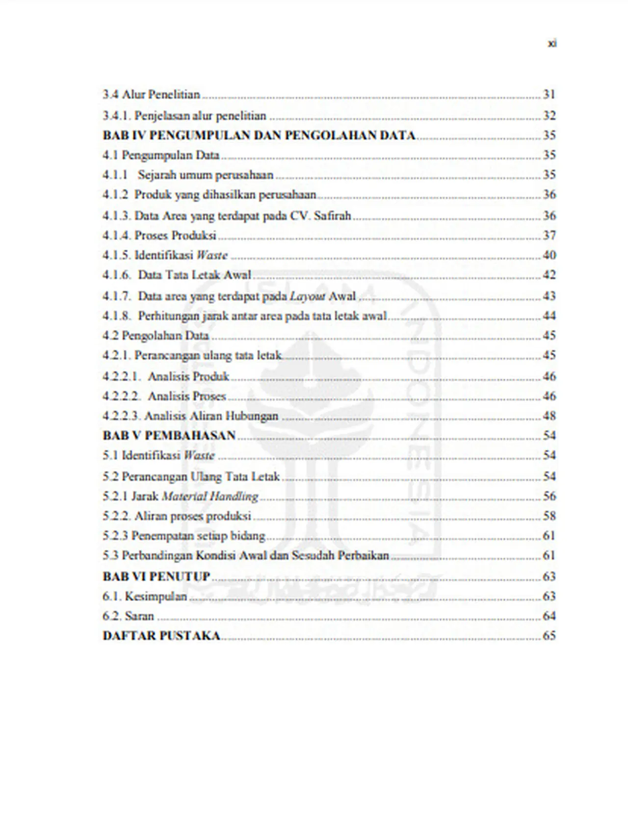 Contoh Daftar Isi dan Cara Membuatnya dengan Format yang Benar - Hot ...