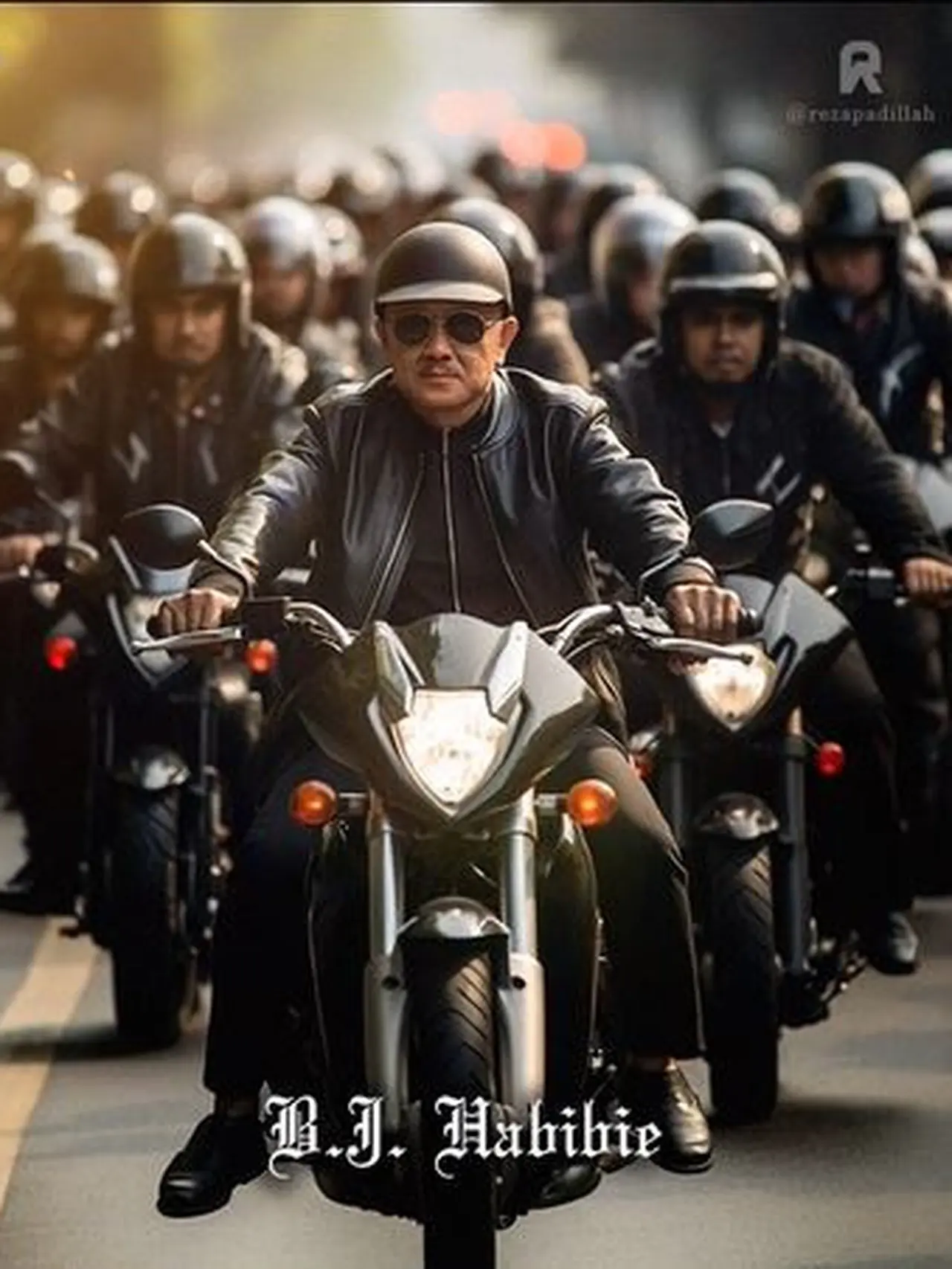 Editan Foto AI Jika 7 Presiden Indonesia Naik Motor Gede Ini Keren ...