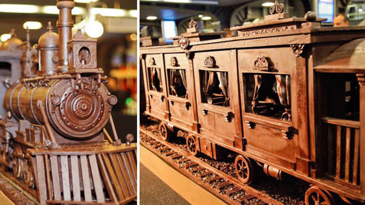 Kereta Api 34 Meter Terbuat Dari Cokelat, Yummy.. - Lifestyle Fimela.com