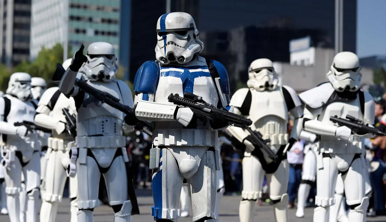Parade Penggemar Film Star Wars di Meksiko - Foto Liputan6.com