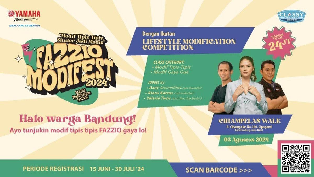 Unjuk Kebolehan Modifikasi Yamaha Fazzio di Fazzio Modifest 2024 ...