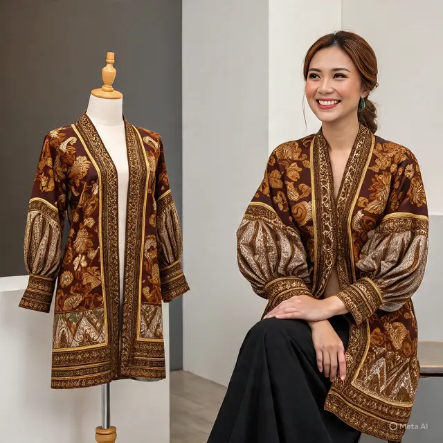 10+ Model Atasan Batik Wanita Elegan Panjang Terbaru 2025, Dari Kasual ...