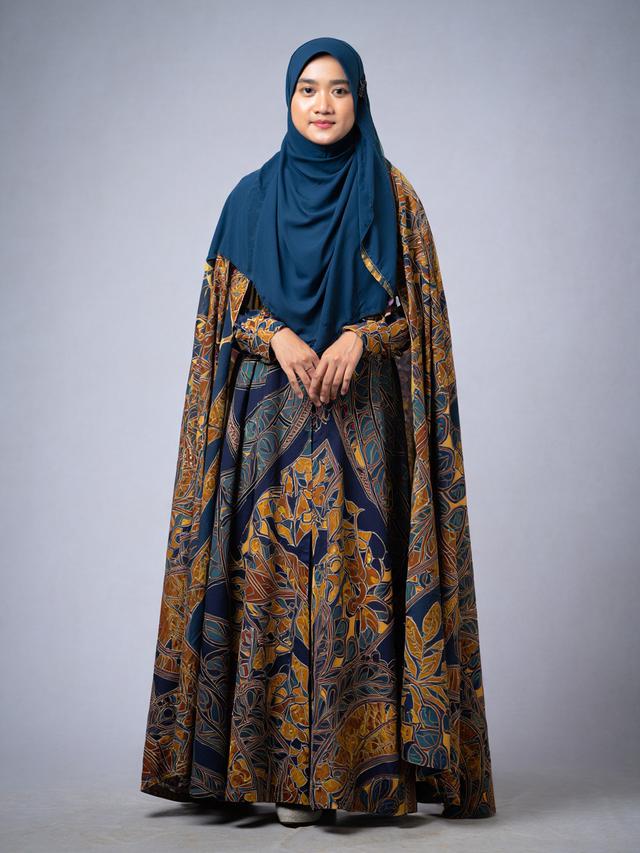 Inspirasi 9 Model Outer Batik Syari Terbaru 2025, Tampil Anggun dan Modern