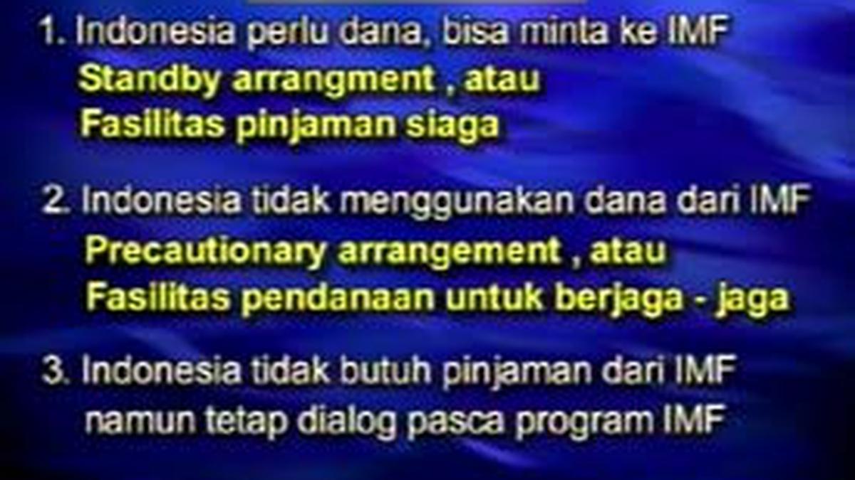 Syahril Sabirin: Pasca-IMF, Exit Strategy yang Terpenting - News ...