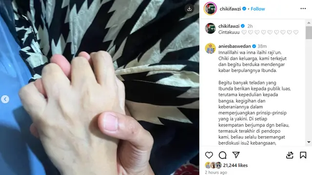 Marissa Haque Meninggal Dunia, Irfan Hakim hingga Anies Baswedan ...