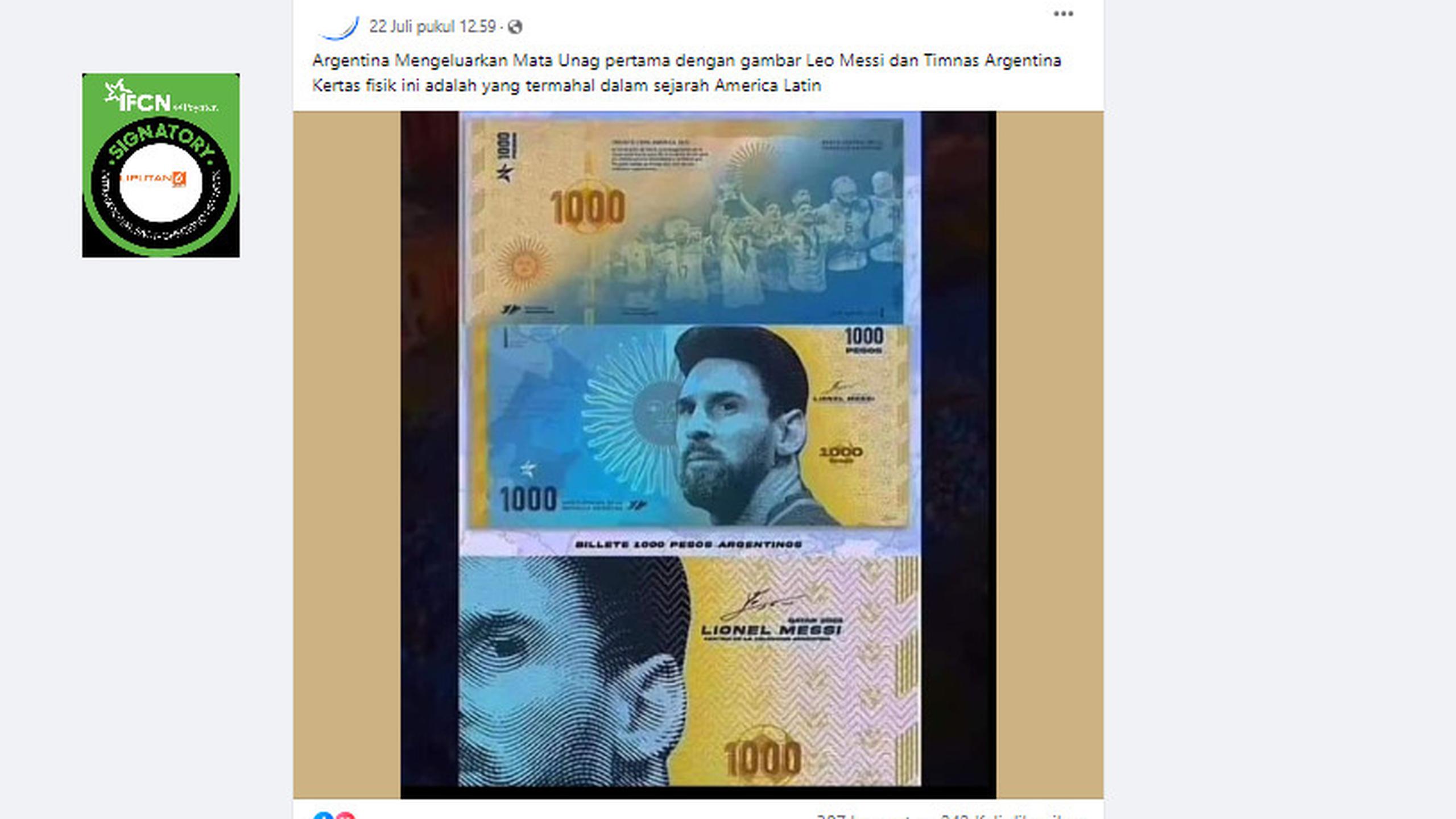 Lionel Messi Jadi Bahan Hoaks, Simak Daftarnya