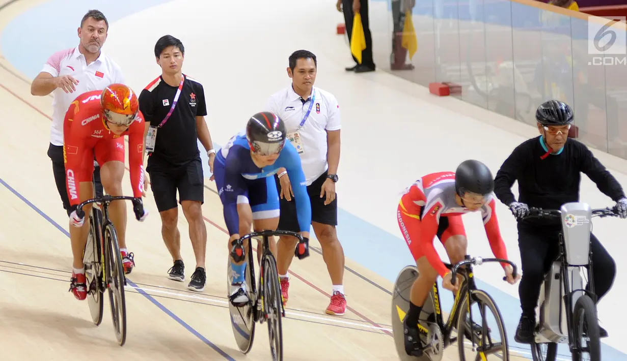 FOTO: Dua Atlet Putri Gagal Melaju ke Final Sepeda Trek Asian Games ...