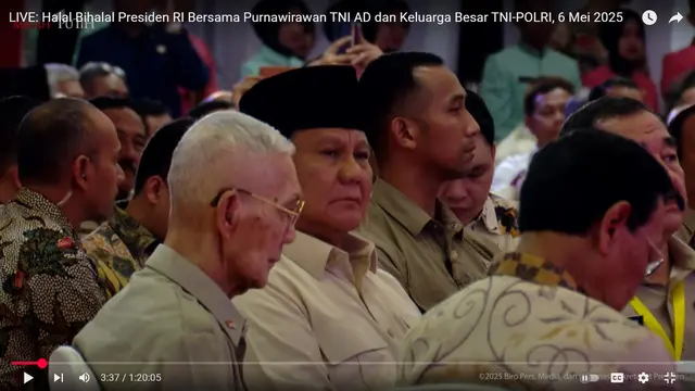 Momen Hangat Prabowo dan Try Sutrisno: Saling Hormat di Halalbihalal Purnawirawan - News ...