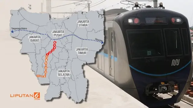 Jalur Lengkap MRT Jakarta 2019 - News Liputan6.com