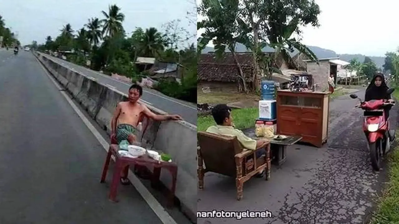 7 Potret Tingkah Nyeleneh Orang di Tengah Jalan Ini Bikin Heran - Hot Liputan6.com