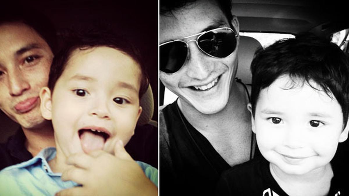 Mike Lewis dan Anaknya, Siapa Yang Lebih Ganteng? - Parenting Fimela.com