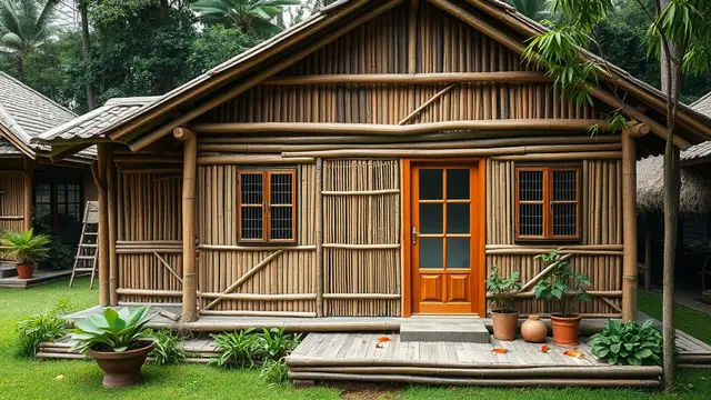 Inspirasi 7 Rumah Sederhana Bambu, Tampilan Estetik dan Menyatu dengan ...