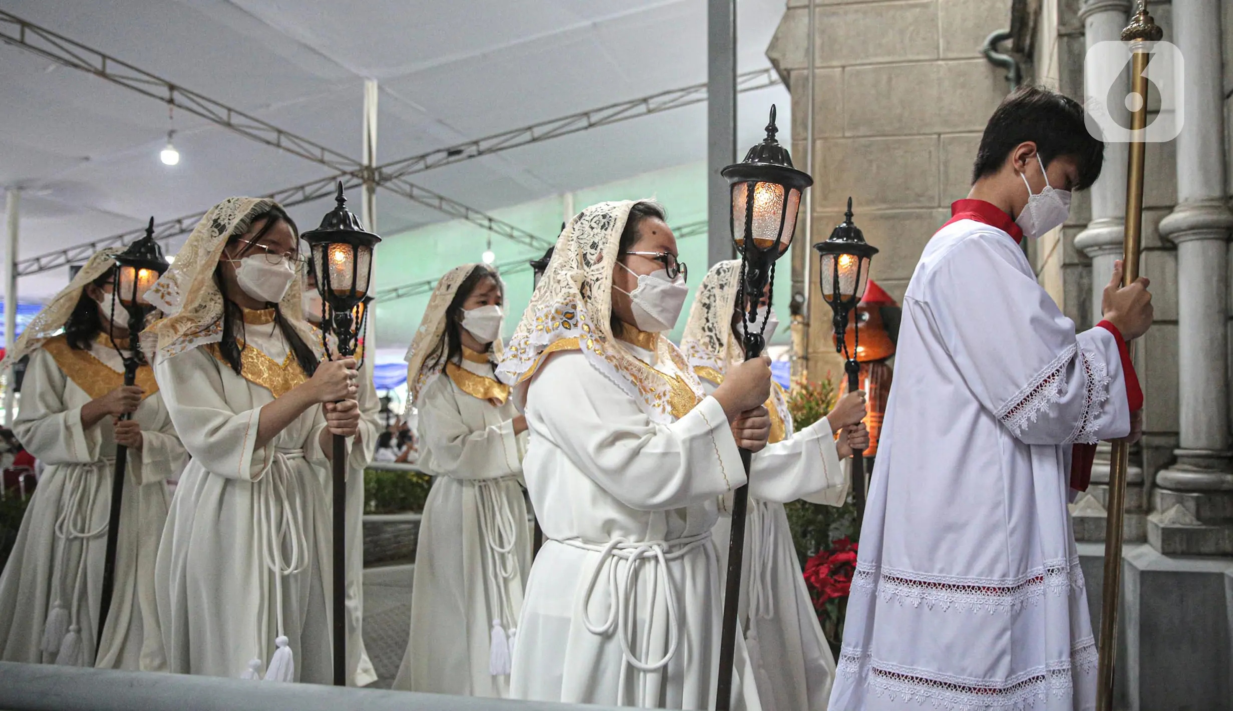 Pelaksanaan Misa Natal di Gereja Katedral Jakarta - Foto Liputan6.com