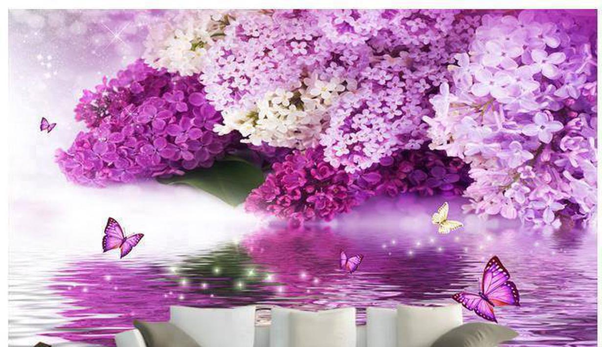 Inspirasi Walpaper Dinding Bunga-Bunga Bikin Rumah Makin Hidup - Photo ...