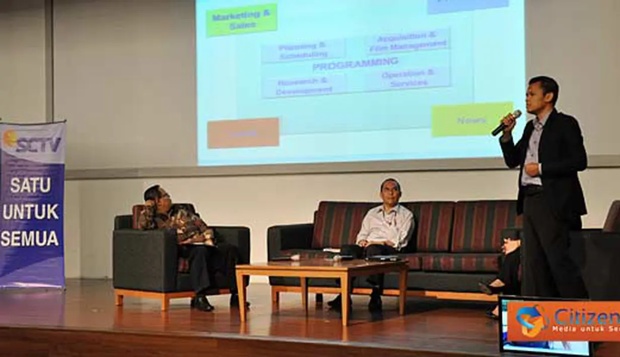 Kepala Divisi Acqusition SCTV Jadi Narasumber - Foto Liputan6.com
