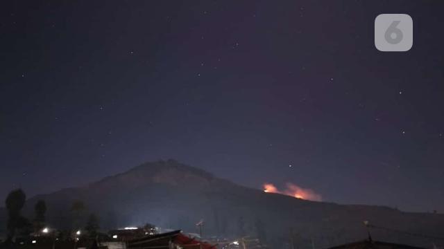 Kawasan Hutan Lereng Gunung Sumbing Terbakar Regional