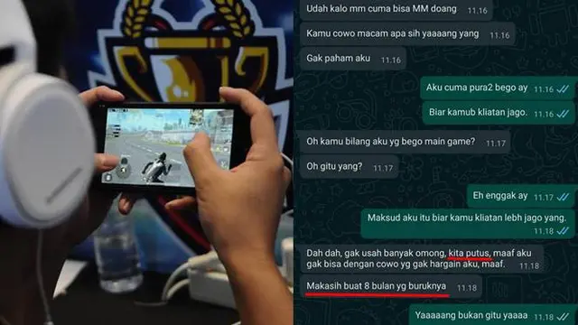7 Chat Ribut Sama Pacar Karena Game Ini Bikin Nyesek, Ada yang Putus ...