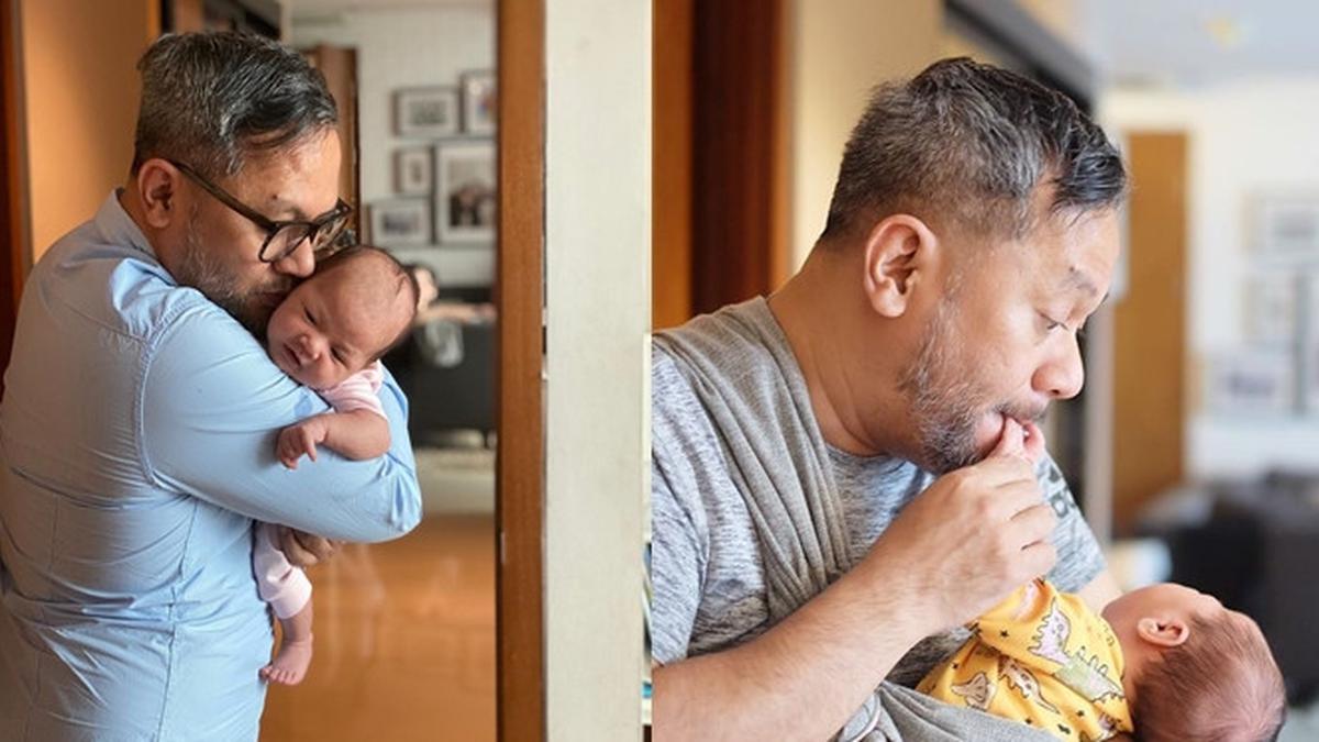 6 Potret Indra Brasco saat Momong Anak Keempatnya, Penuh Kehangatan ...