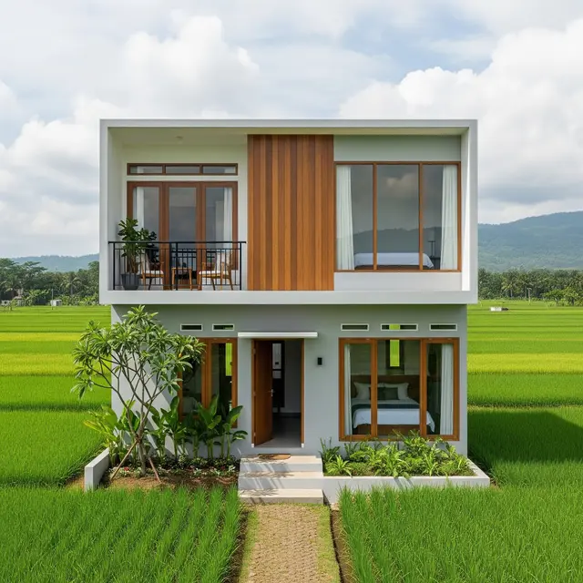 7 Model Rumah Murah Tapi Elegan dengan Atap Datar 2025 di Kampung ...