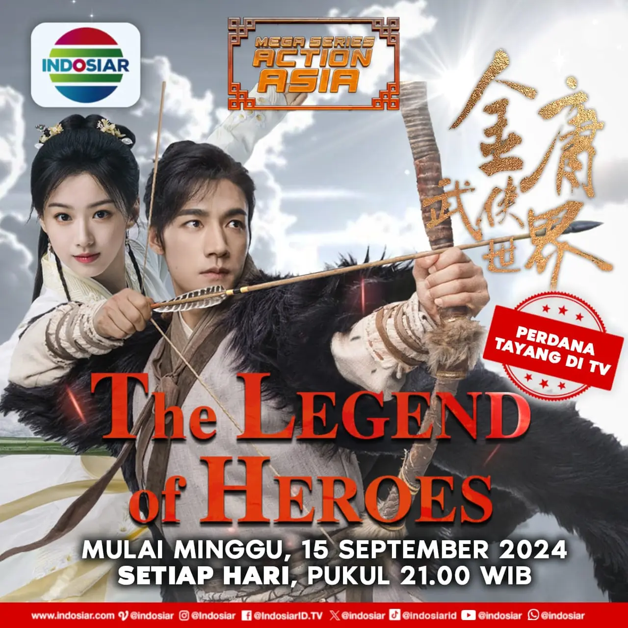 Indosiar Perdana Tayangkan Mega Series Action Asia The Legend of Heroes ...
