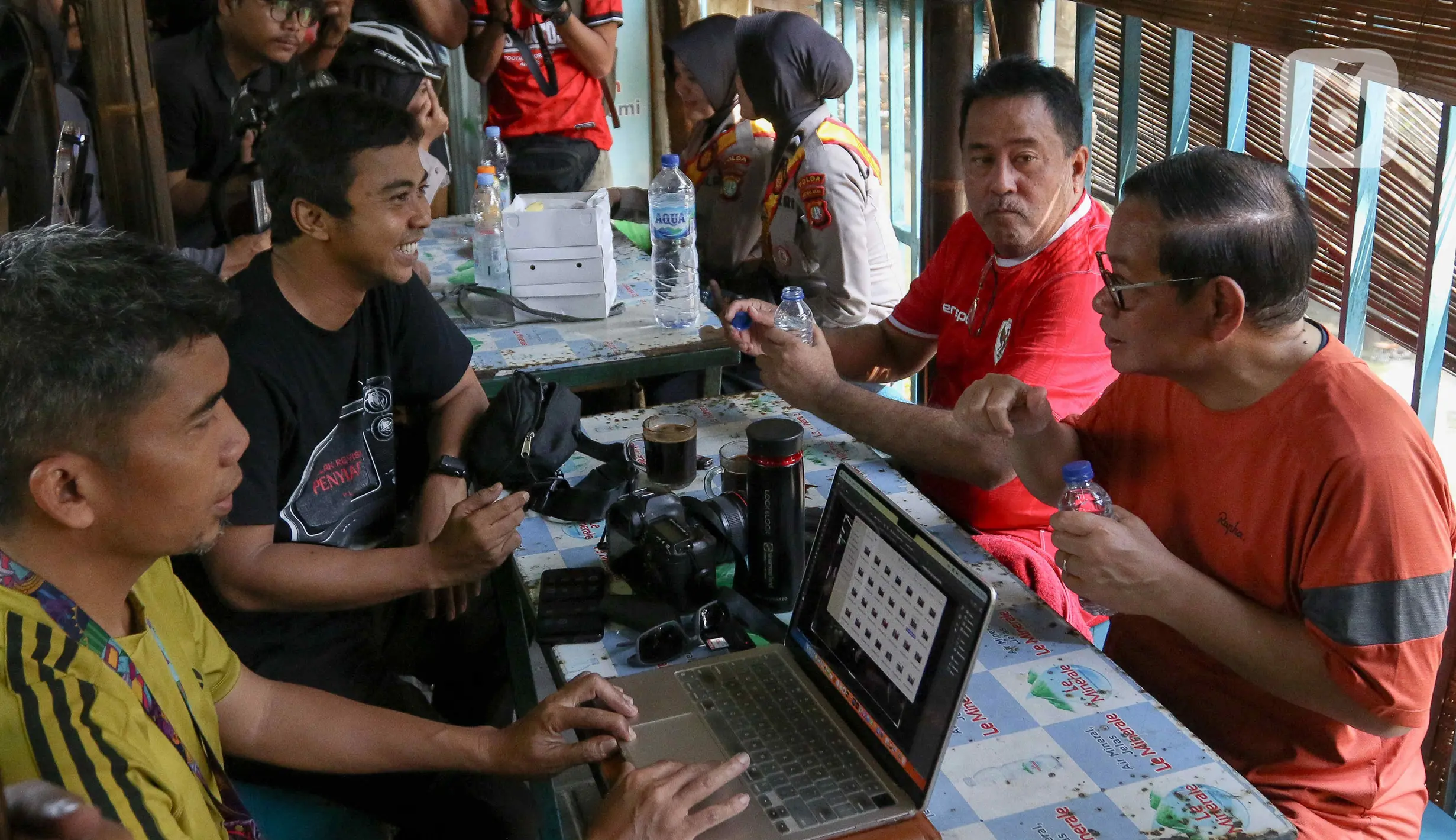 Lagi, Pramono Anung - Rano Karno Sambangi CFD - Foto Liputan6.com