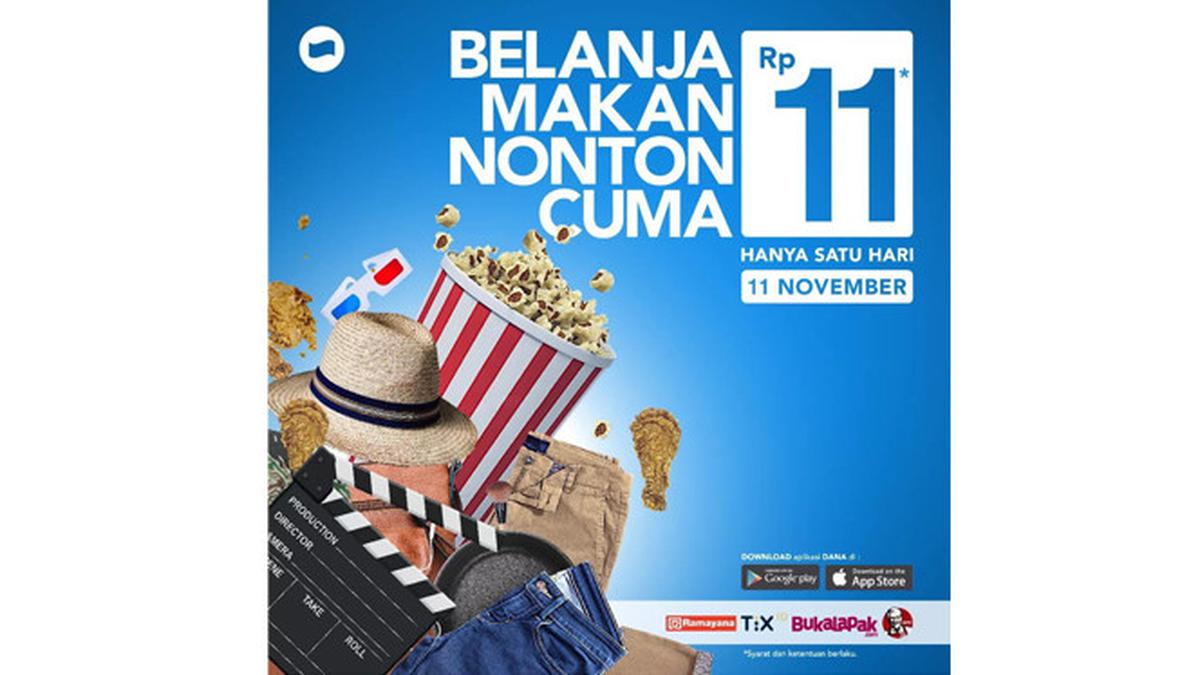 Rayakan 11.11 dengan Promo Serba Rp11 dari DANA