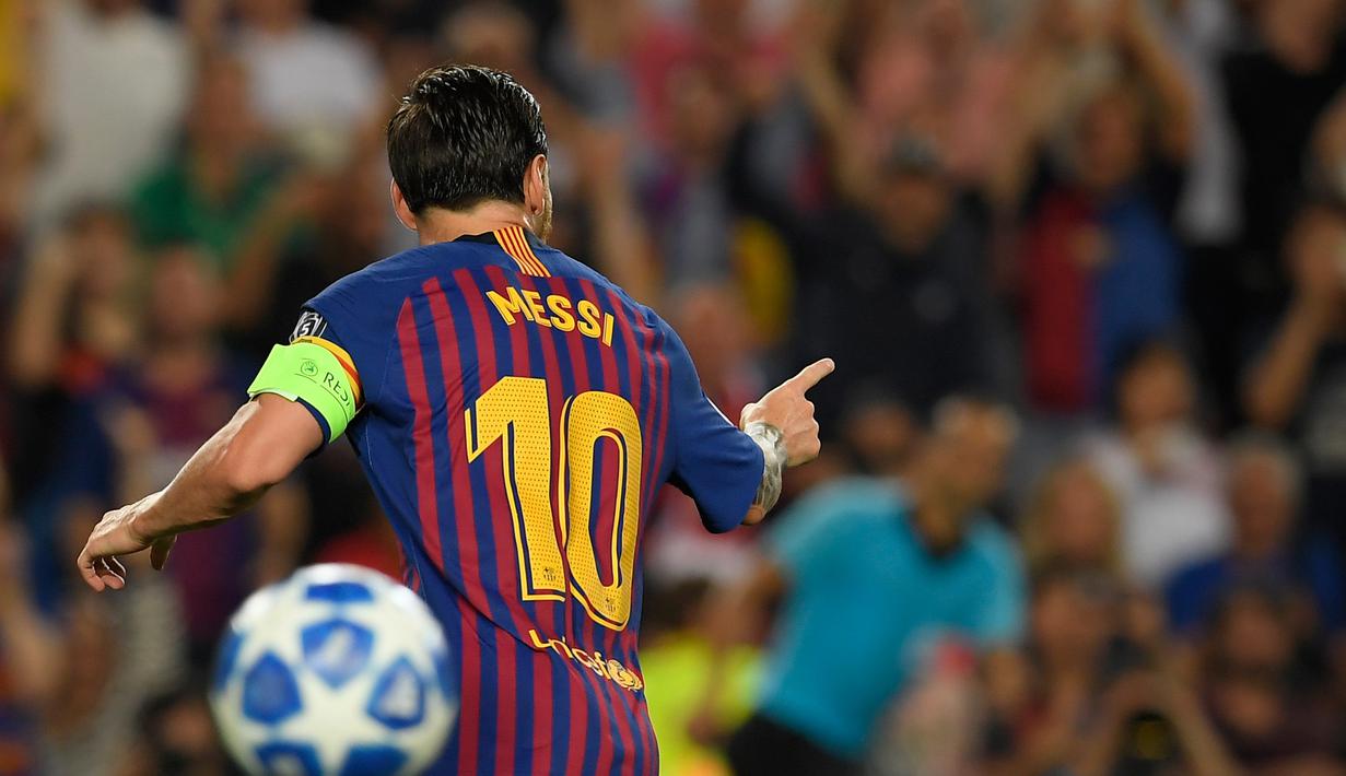 FOTO: Bikin Rekor Hattrick di Liga Champions, Lionel Messi Pulang Bawa ...