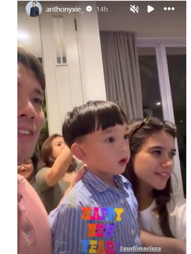 5 Potret Kebersamaan Audi Marissa dan Anthony Xie di Malam Tahun Baru ...