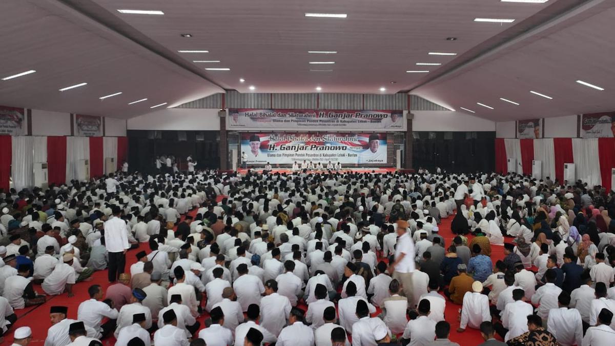 Gemuruh Salawat Sambut Kedatangan Ganjar Di Banten News
