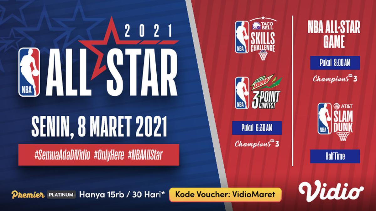 Link Live Streaming NBA All-Star di Vidio, Senin 8 Maret 2021