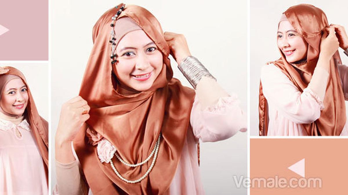 Tutorial Jilbab Gaya Tudung Elegan Praktis Dalam 3 Menit - Beauty ...
