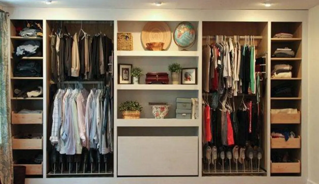 Inspirasi Wardrobe Keren Bikin Kamar Makin Rapi & Nyaman - Photo Fimela.com