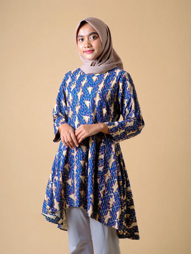 Inspirasi 10 Model Tunik Batik Syari Terbaru 2025, Nyaman Dipakai dan ...