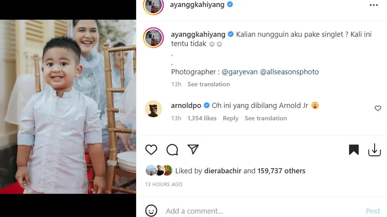 Unggahan Kahiyang Ayu soal Penampilan Al Nahyan Jadi Sorotan: Kalian Nungguin Aku Pakai Singlet ...