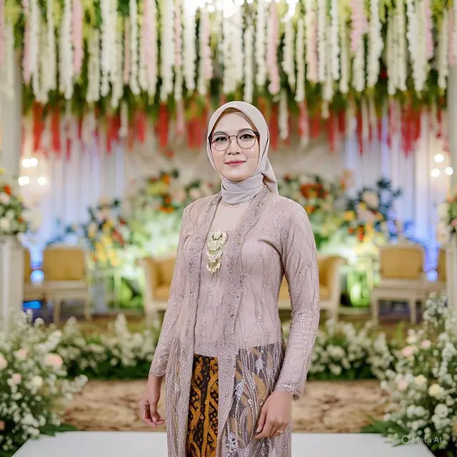 7 Potret Model Kebaya Simple Modern untuk Pesta Pernikahan, Kombinasi ...