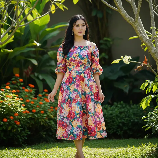 9 Model Gaun Pesta Off-Shoulder Midi, Busana Elegan untuk Berbagai ...
