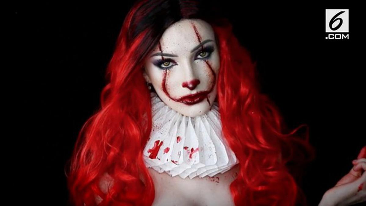 VIDEO: Intip Tutorial Make Up Si Badut Seram 'Pennywise'