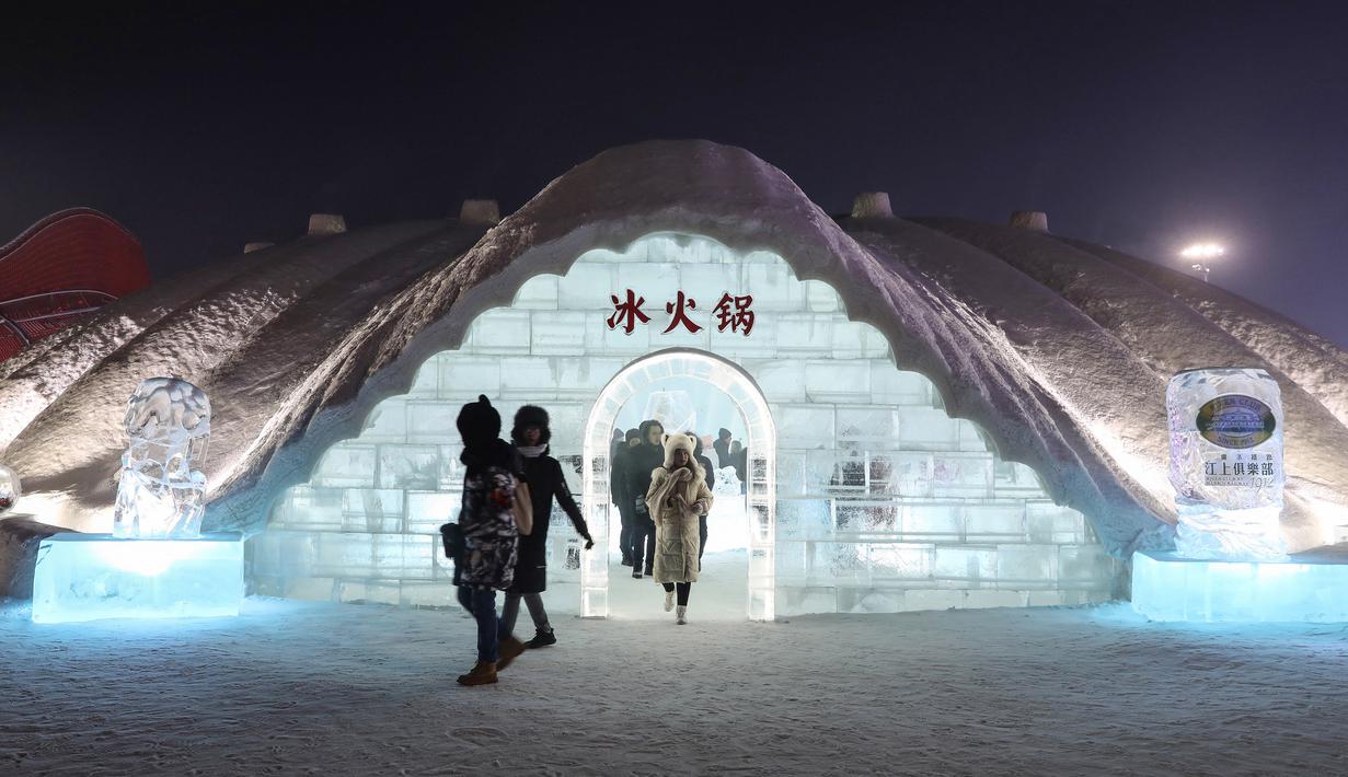 FOTO: Menikmati Hot Pot di Dalam Igloo Super Dingin - Foto Liputan6.com