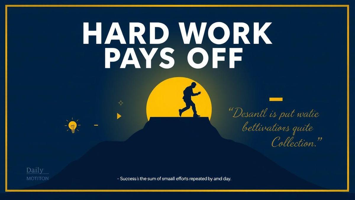 Best Hard Work Pays Off Quote Collection for Daily Motivation - English ...