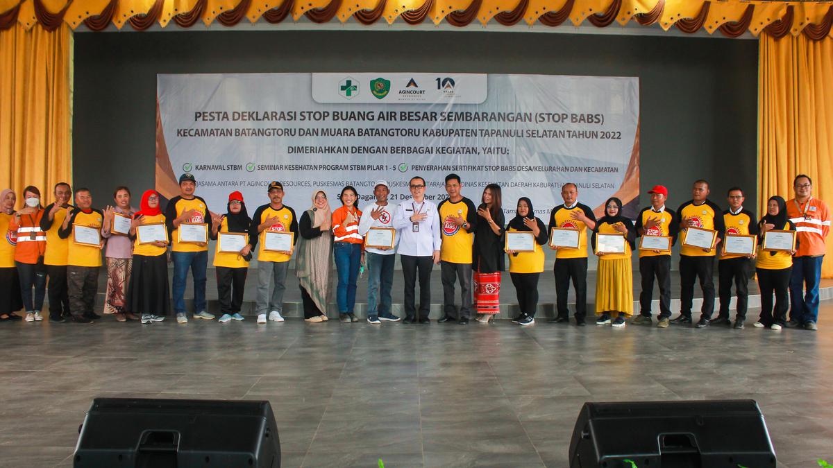 Wujudkan Masyarakat Sehat, Pemkab Tapsel dan PTAR Deklarasi Setop BABS ...