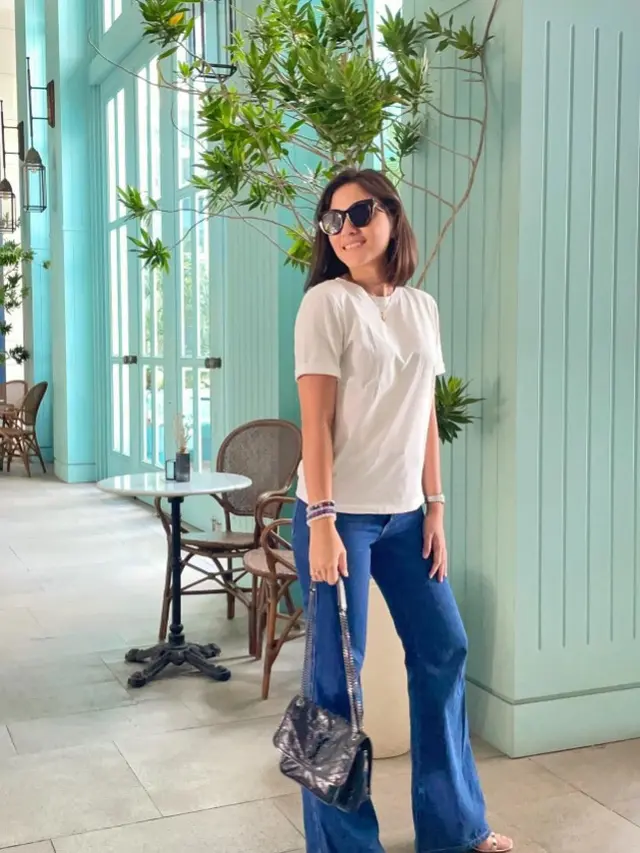 Potret Samanta Elsener Adik Darius Sinathrya dengan Busana Putih, Curi ...