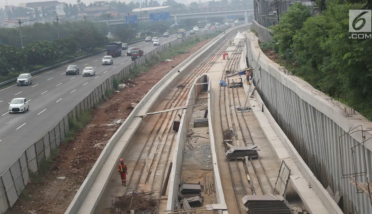 Diuji Coba Tahun Depan, Begini Penampakan Jalur LRT Jakarta - Foto ...
