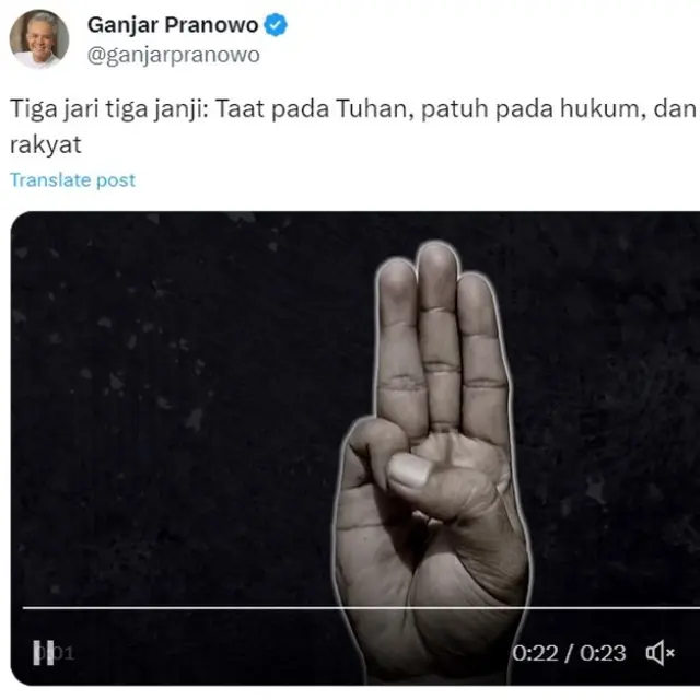 Salam 3 Jari Ganjar Pranowo Disebut Mirip Adegan di Film The Hunger ...