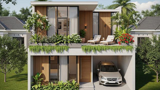 10 Inspirasi Desain Rumah Sederhana 4x8 Ada Garasi yang Nyaman dan ...