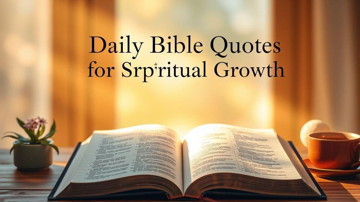 Daily Bible Quote of the Day for Spiritual Growth and Inspiration