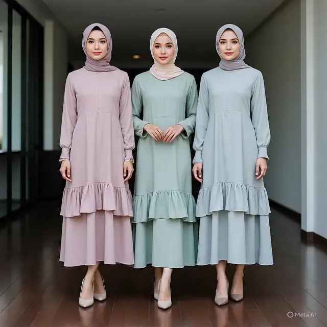 9 Jubah Wanita Model Terbaru 2025: Sentuhannya Bikin Anggun